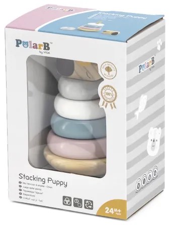 Dřevěná pyramida pro děti Viga 44042 PolarB Pes