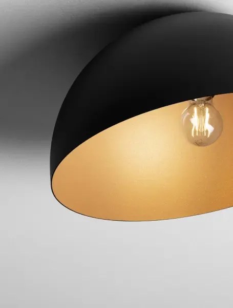 LED černo-zlaté designové stropní svítidlo Gea 40