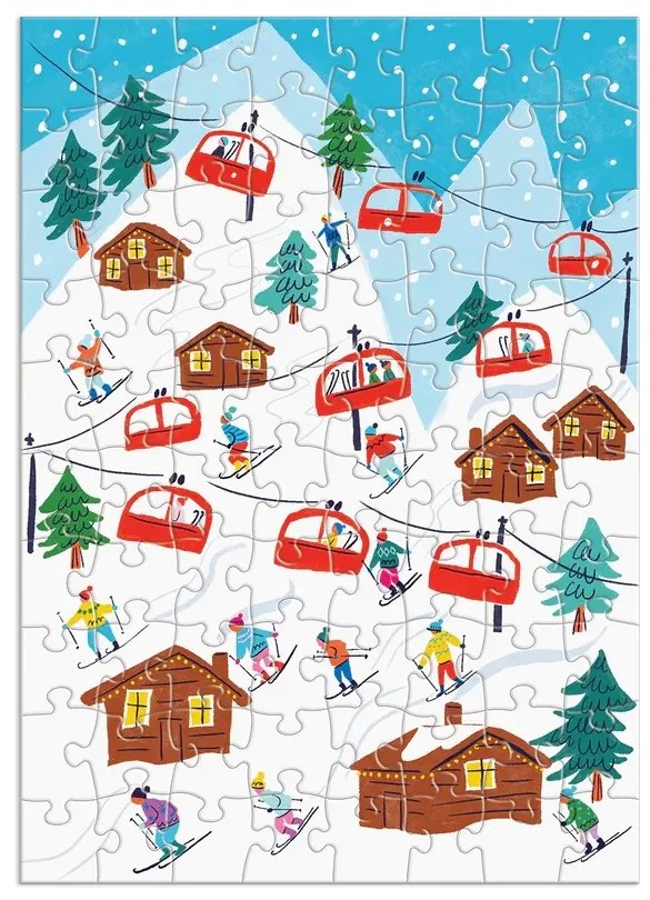 Galison Puzzle adventní kalendář 12 v 1