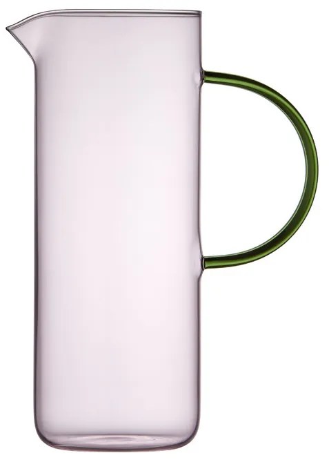 Lyngby Glas Skleněný džbán Torino 1.1L Pink/Green