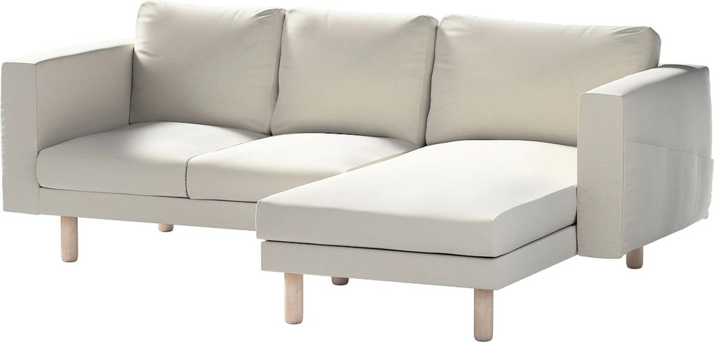 Potah na pohovku IKEA Norsborg 3-místná se šezlongem barva šedá látka sametová