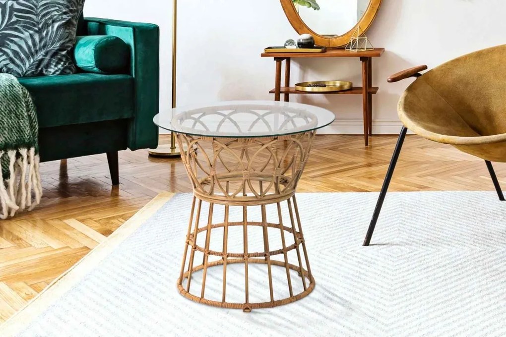 Designový konferenční stolek Gennipha 50 cm hnědý