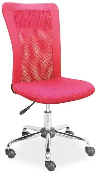 Kancelářská židle Q - 122 růžová