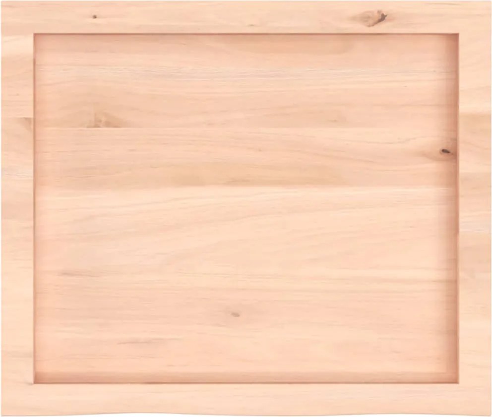 Koupelnová deska 60x50x(2-4) cm neošetřené masivní dřevo 3156012