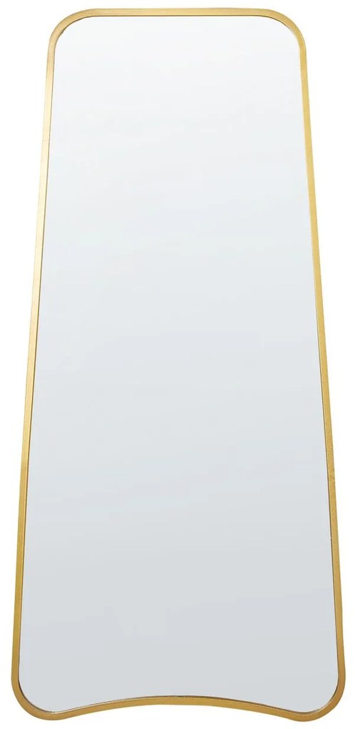 Kovové nástěnné zrcadlo 58 x 122 cm zlaté LEVET Beliani