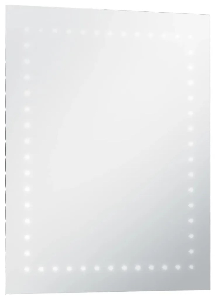 Koupelnové nástěnné zrcadlo (tečky) s LED osvětlením | 50x60 cm