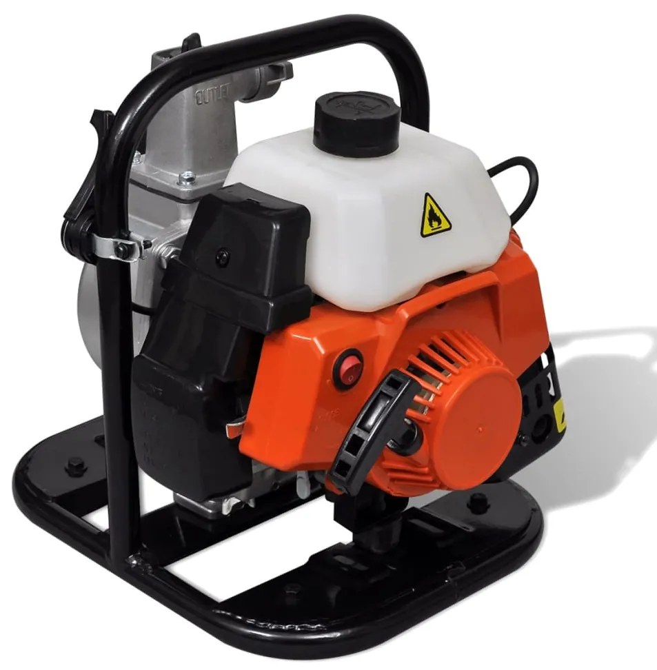 vidaXL Benzínové vodní čerpadlo 2taktní 1,2 kW 0,95 l