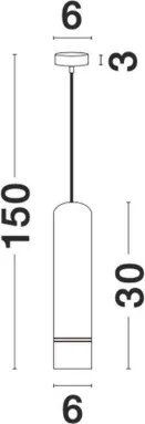 Závěsné svítidlo NOVA LUCE ESCA GU10 9387004 bez žárovky