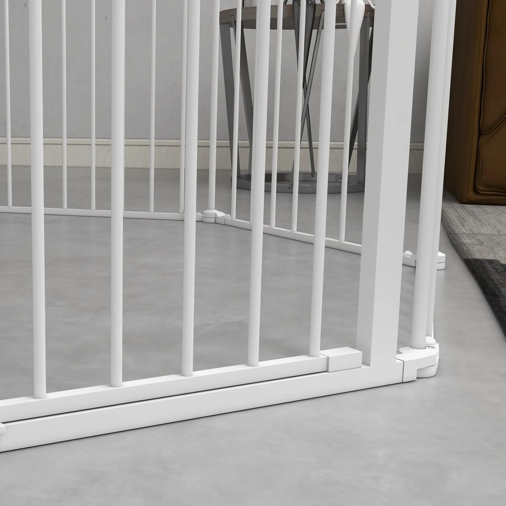 PawHut ohrádka pro štěňata, výška 90 cm, zábrana, 8 panelů, skládací, volný výběh pro psy