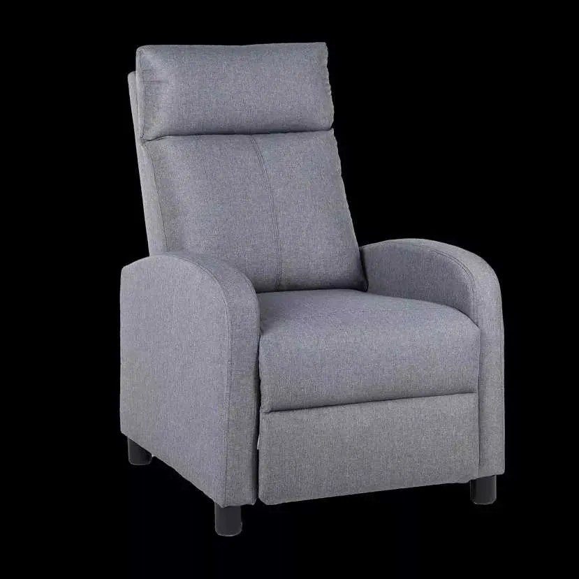 LuxuryForm DESIGN Televizní křeslo RUFO s polohováním - šedé