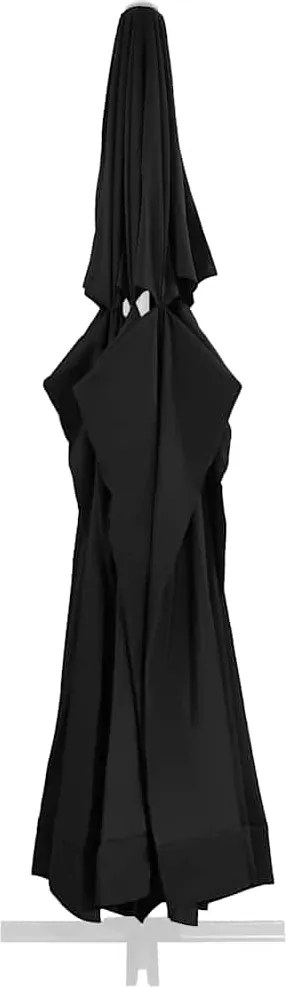 Náhradní potah na zahradní slunečník černý 610 cm 312552