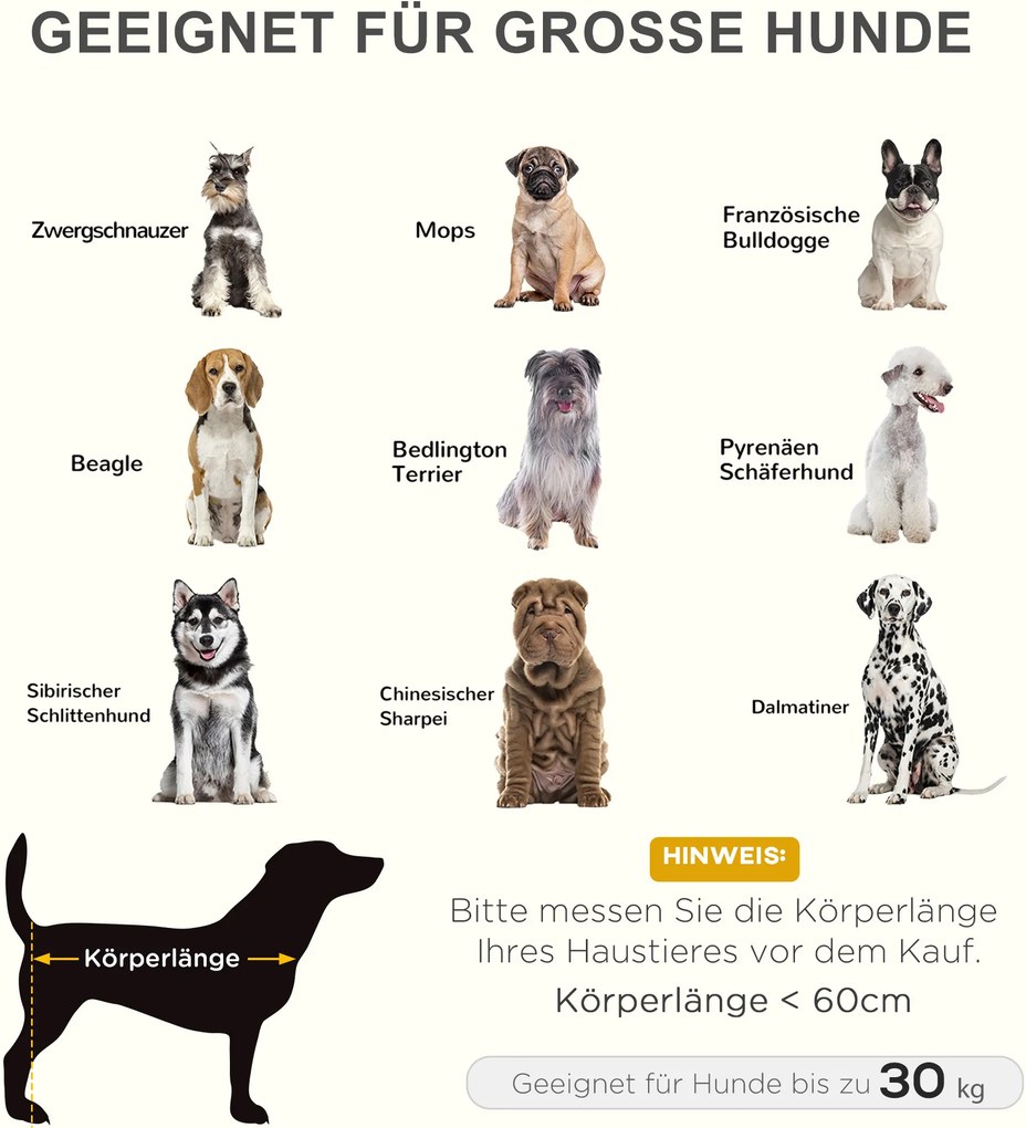 PawHut Dog Lounger Vyvýšený venkovní pelíšek a pohovka pro psy, Oxford Black, 92x76x18cm| Aosom