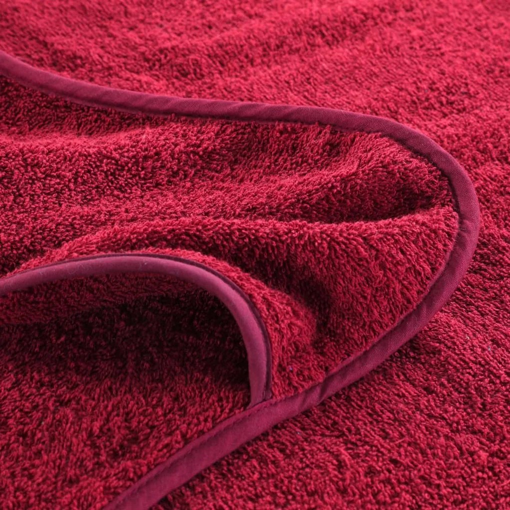 Plážové osušky 6 ks vínové 60 x 135 cm textil 400 GSM 3157057