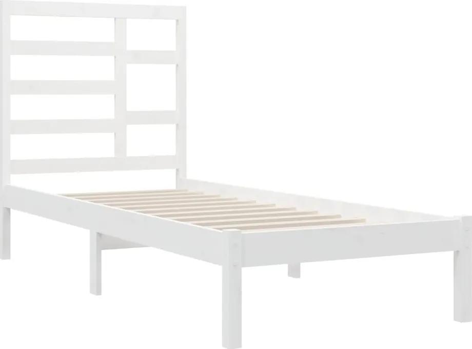vidaXL Rám postele masivní dřevo 100 x 200 cm [3105786] Barva: Šedá
