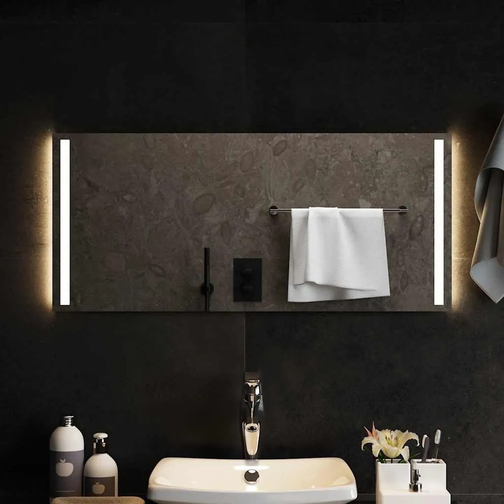 Koupelnové zrcadlo s LED osvětlením 40x70 cm