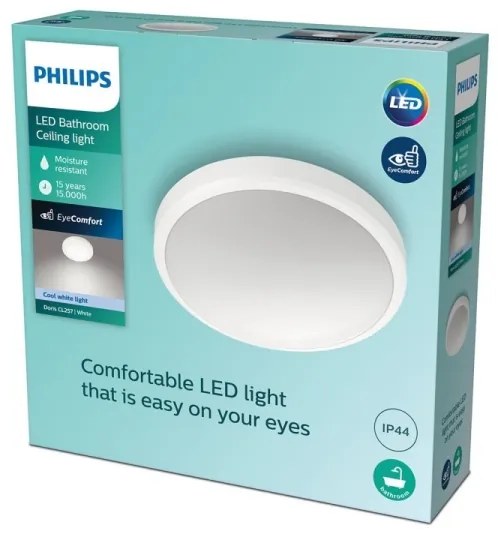 Philips - LED Koupelnové stropní svítidlo DORIS LED/17W/230V 4000K IP44