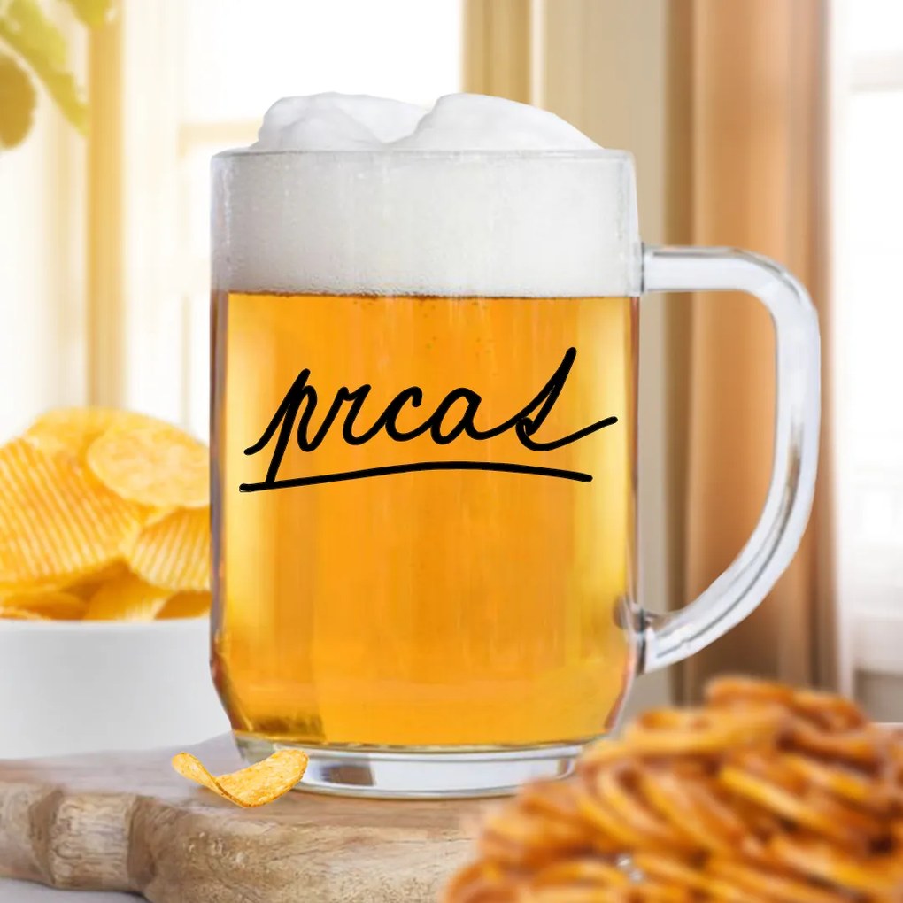 Čirá sklenice na pivo 500ml - Prcat