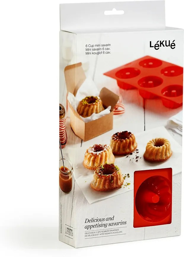 Forma na mini bábovky 6 ks Lékué Cup mini savarin