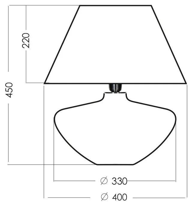 4concepts Designová stolní lampa MADRID VIOLET Barva: Černá