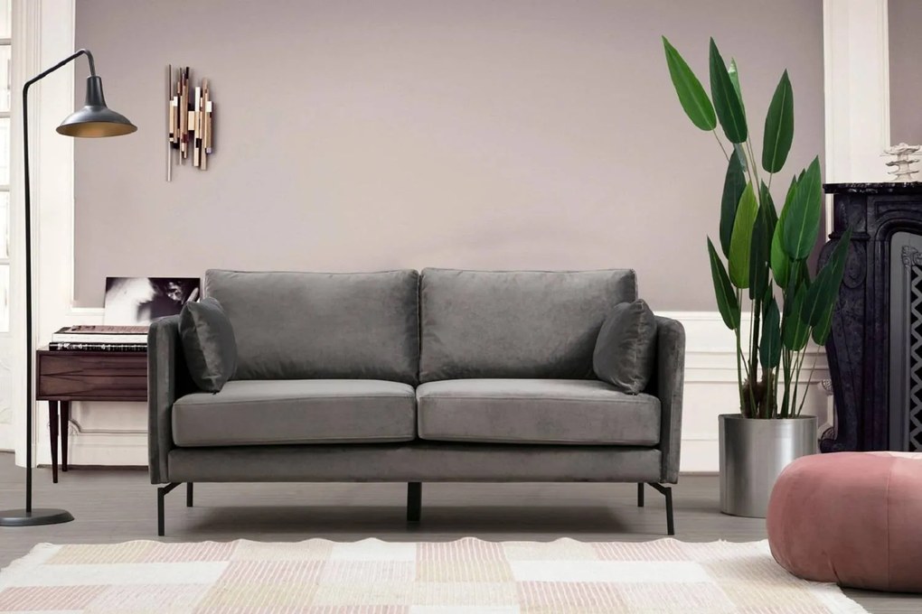 Designová sedačka Laisha 177 cm šedá