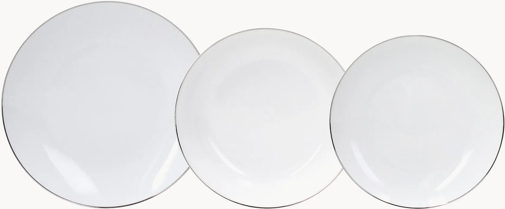 Sada porcelánového nádobí Metropolis, pro 6 osob, 18 dílů