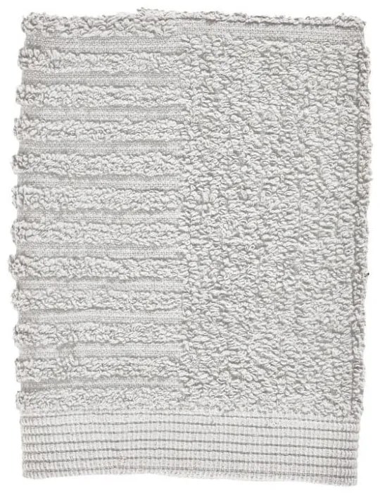 Světle šedý ručník ze 100% bavlny na obličej Zone Classic Soft Grey, 30 x 30 cm