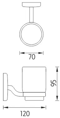 Nimco Držák na kartáčky SI 7258C-26