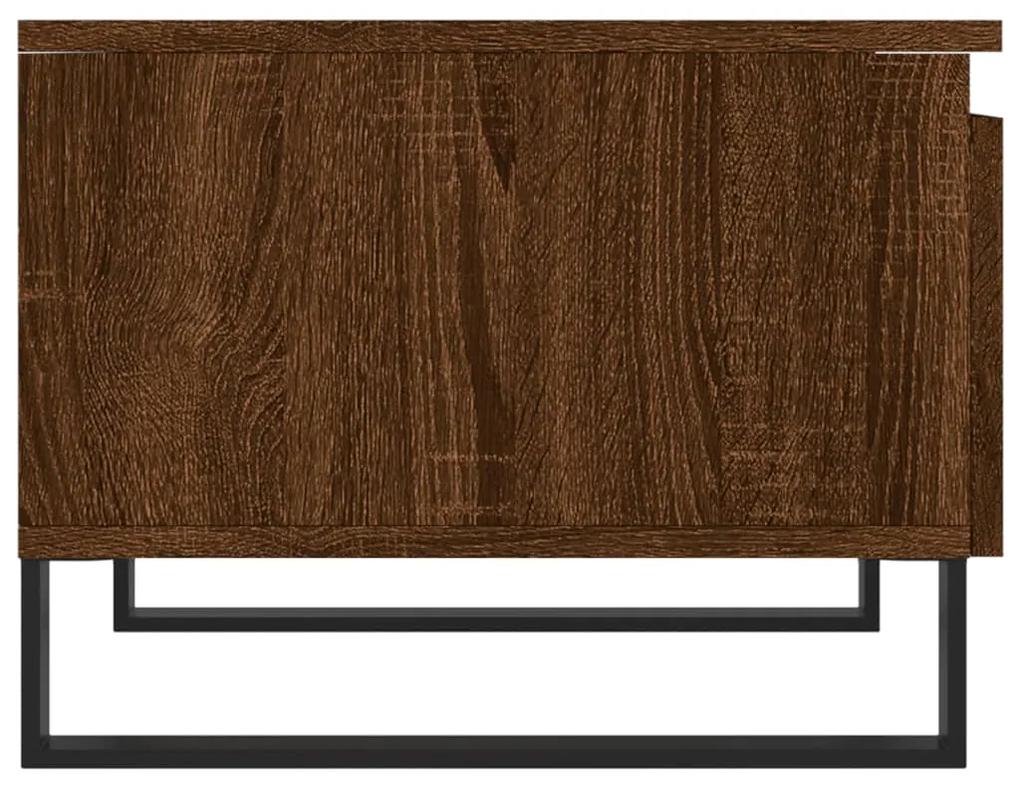 Konferenční stolky 2 ks hnědý dub 50x46x35 cm kompozitní dřevo - Default Title