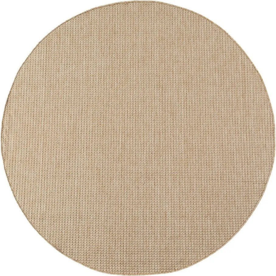 Béžový kulatý vnitřní a venkovní koberec ø 160 cm Mira 1450 – Ayyildiz Carpets