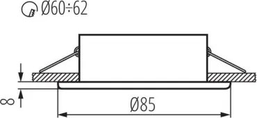 Podhledové svítidlo Kanlux MARIN CT-S80-W bílá 32500