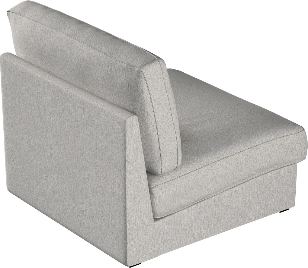 Potah na neskládací křeslo IKEA Kivik barva šedá látka pletený vzor