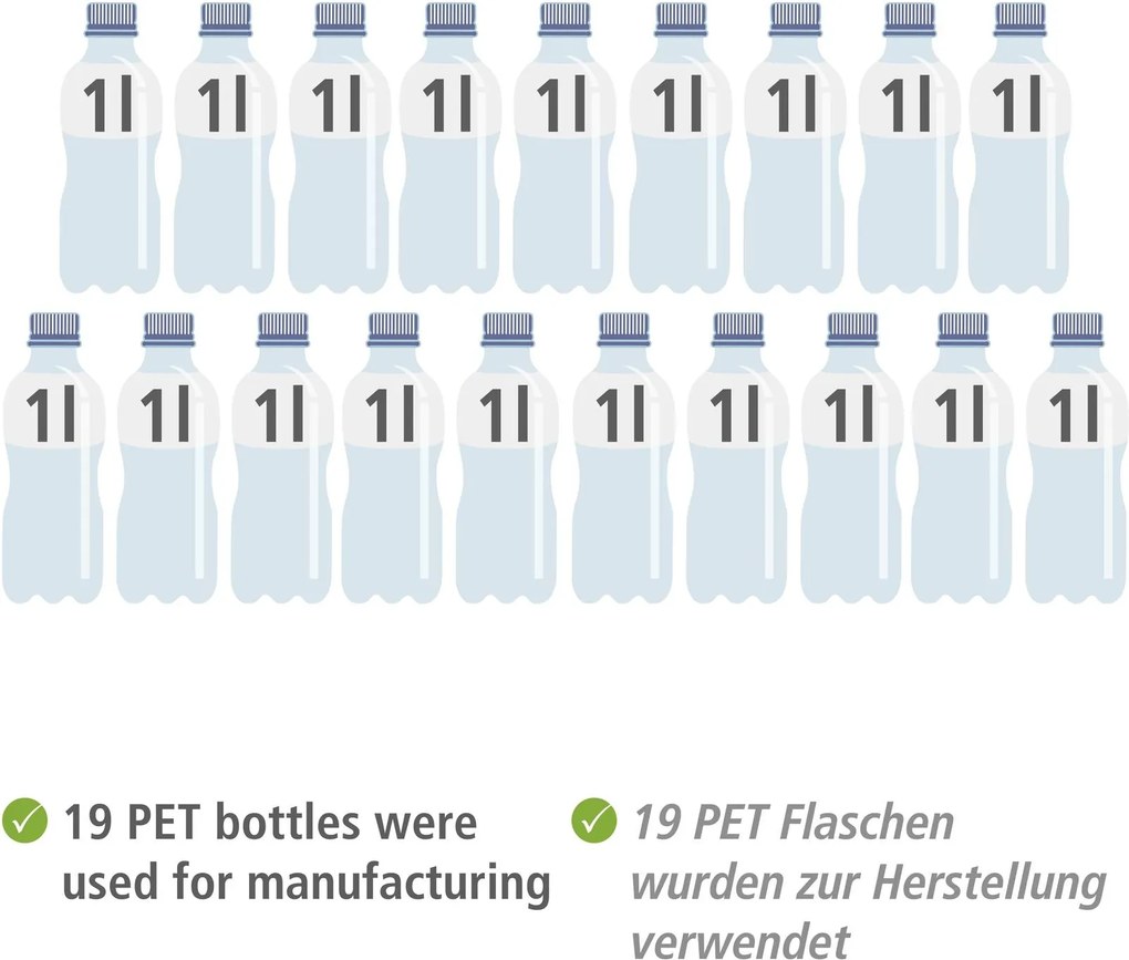Koš na prádlo, bambus, 57 x 50 x 37, Trio Ecori, WENKO