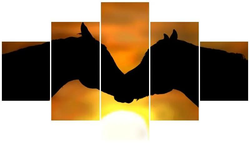 Obraz koňské lásky (125x70 cm), 40 dalších rozměrů