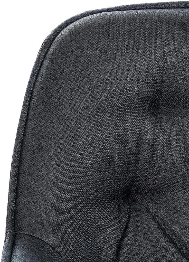 Barová židle Baycliff - látkové čalounění | tmavě šedá