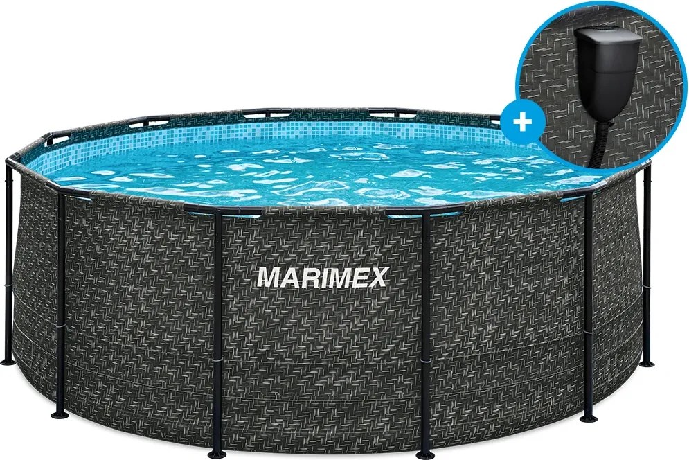 Marimex | Bazén Marimex Florida 3,66x1,22 m se zabudovaným skimmerem - motiv RATAN | 10340320