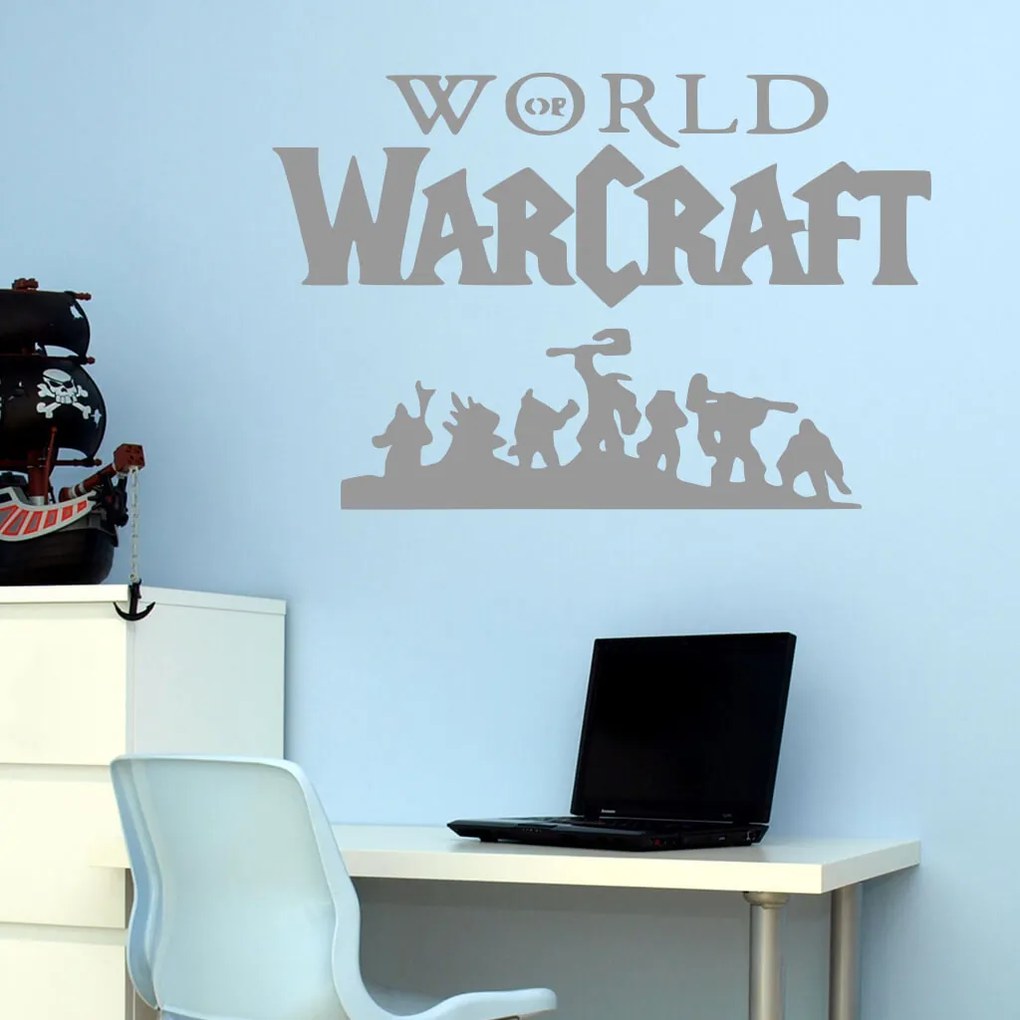 Živá Zeď Samolepka na zeď World of Warcraft Barva: černá