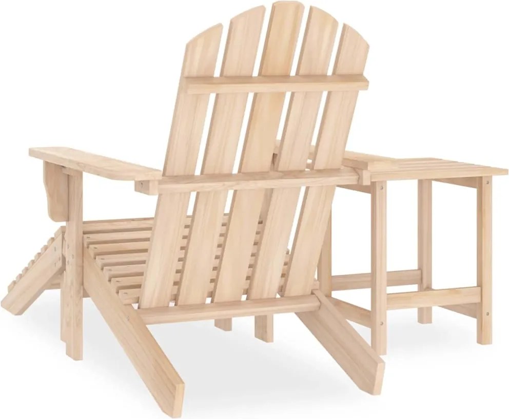 Zahradní židle Adirondack s podnožkou a stolkem masivní jedle 315932