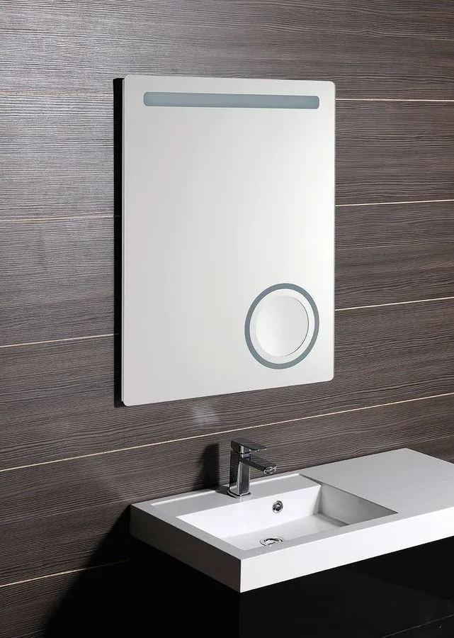 Sapho, ASTRO LED podsvícené zrcadlo 600x800mm, kosmetické zrcátko, MIRL2