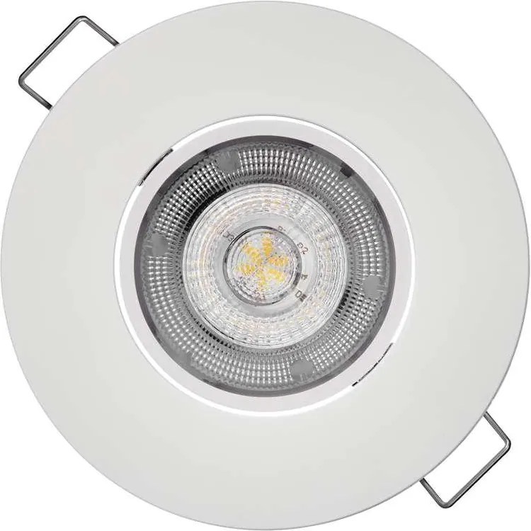 Emos LED bodové svítidlo Exclusive bílé, kruh 5W teplá bílá