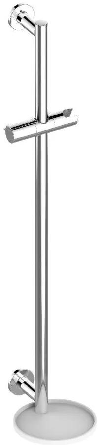 Keuco IXMO - Sprchová tyč 86 cm, s poličkou, chrom/bílá 59585010921