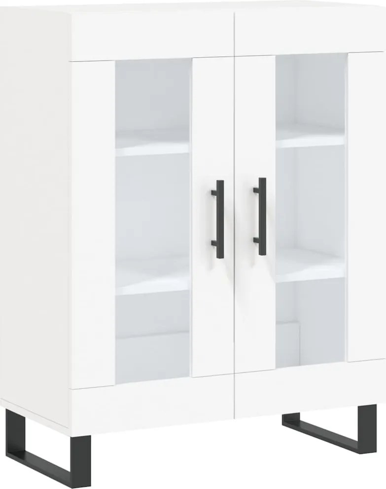 Skříň highboard bílá 69,5 x 34 x 180 cm kompozitní dřevo 3189341