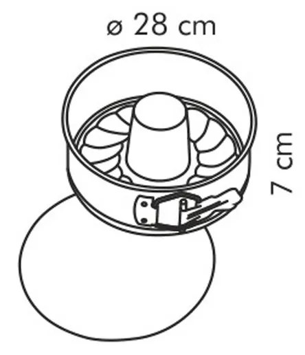 TESCOMA Forma na dort a bábovku rozkládací DELÍCIA ø 28 cm