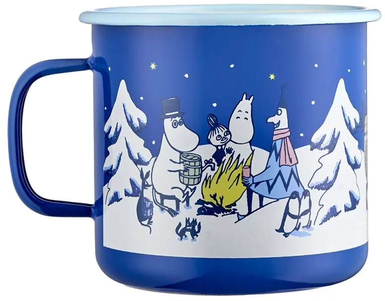 Hrnek Moomin Starry Night 0,8l, smalt / modrý