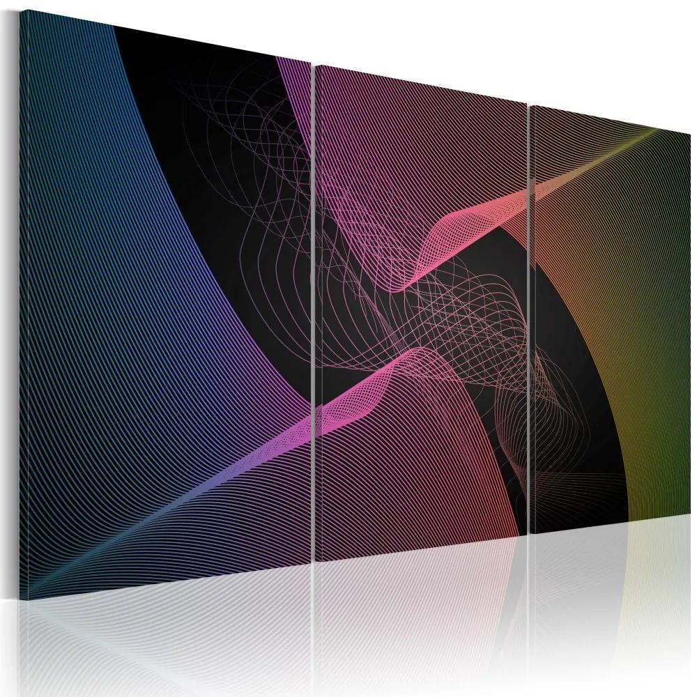 Obraz na plátně Bimago - Moderní abstrakce - Barvy 120x80 cm