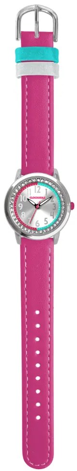 Růžové třpytivé dívčí hodinky se kamínky CLOCKODILE SPARKLE CWG5073 POSLEDNÍ KS STAŇKOV