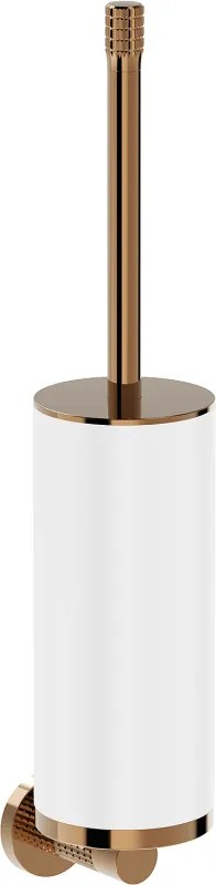 Mexen Triv, nástěnný WC kartáč, bílý/růžové zlato, 70A33071-60W