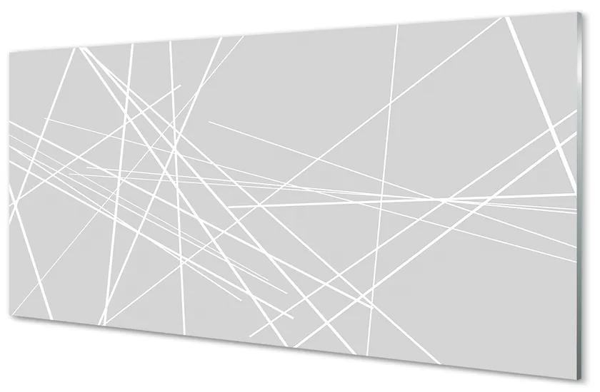 akrylový obraz rozptýlené čáry 125x50 cm