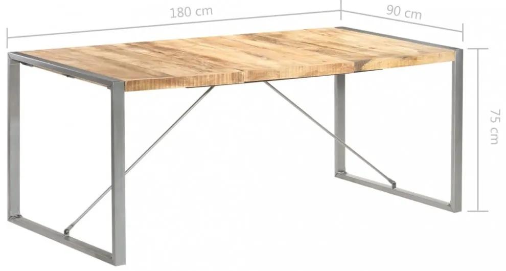 Jídelní stůl hnědá / šedá Dekorhome 220x100x75 cm