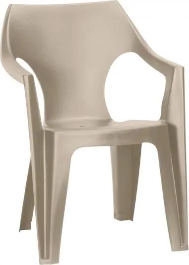 ALLIBERT DANTE zahradní židle, 57 x 57 x 79 cm, Cappuccino 17187058