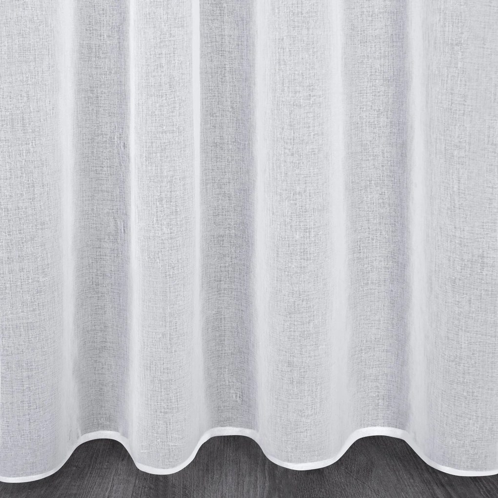 ZÁCLONA NA PÁSCE ELPIDIA 350X250 CM BÍLÁ
